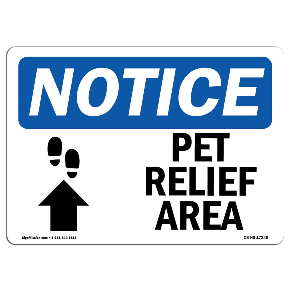 SignMission Pet Relief Area [Up Arrow] Sign with Symbol | Wayfair
